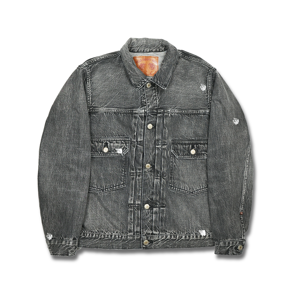 【2025SS】2102BKHW-SP Type 2 Black Denim Jacket Dartford Splat – fullcountjp